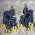 Body Chalk Outline & Evidence Markers Crime Scene Investigator CSI ...