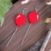 Red Circus Balloon Lever Back Dangle Earrings, Clown Fair Creepy Art ...