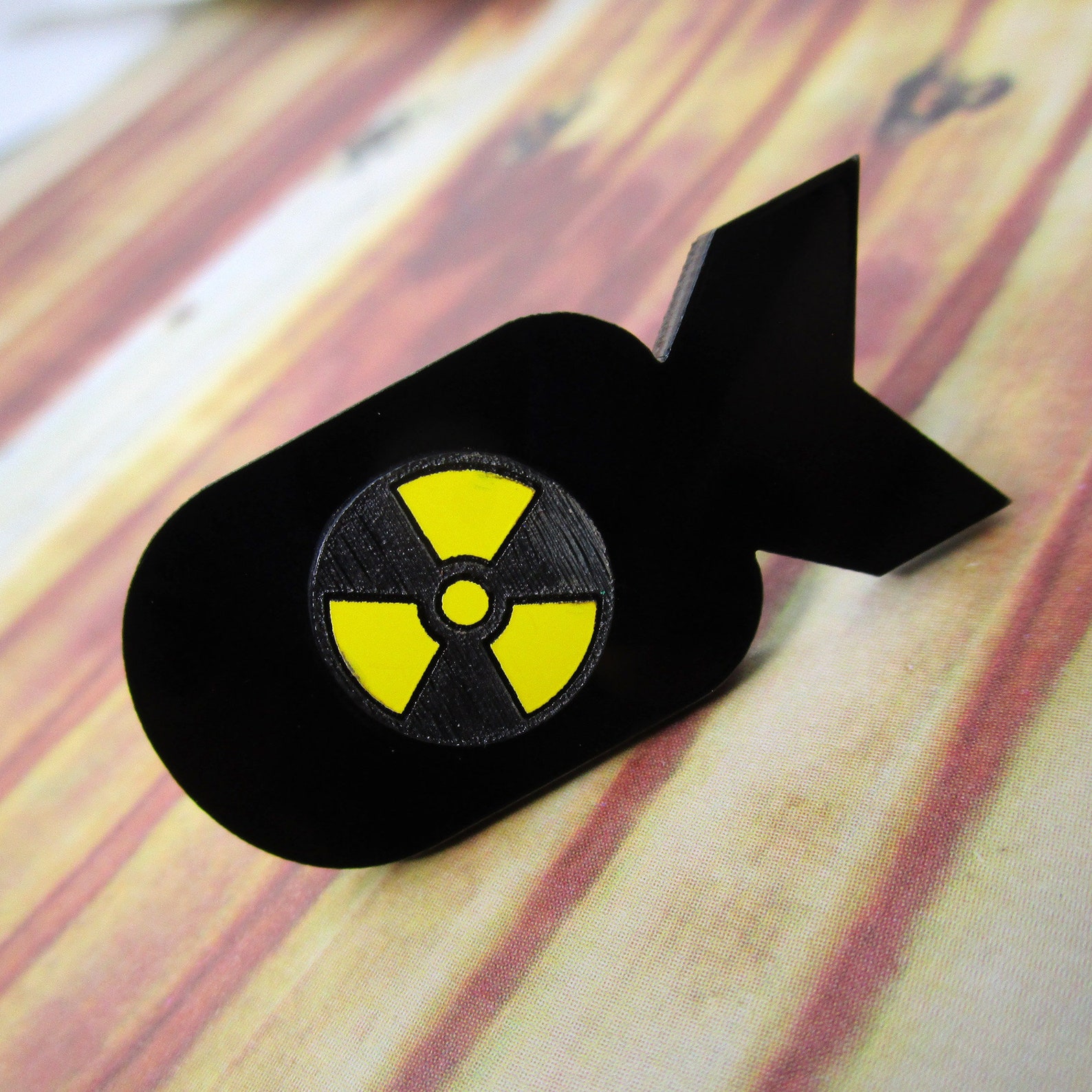 Atomic Nuclear Radioactive Bomb Pin Brooch Fallout A Bomb - Etsy