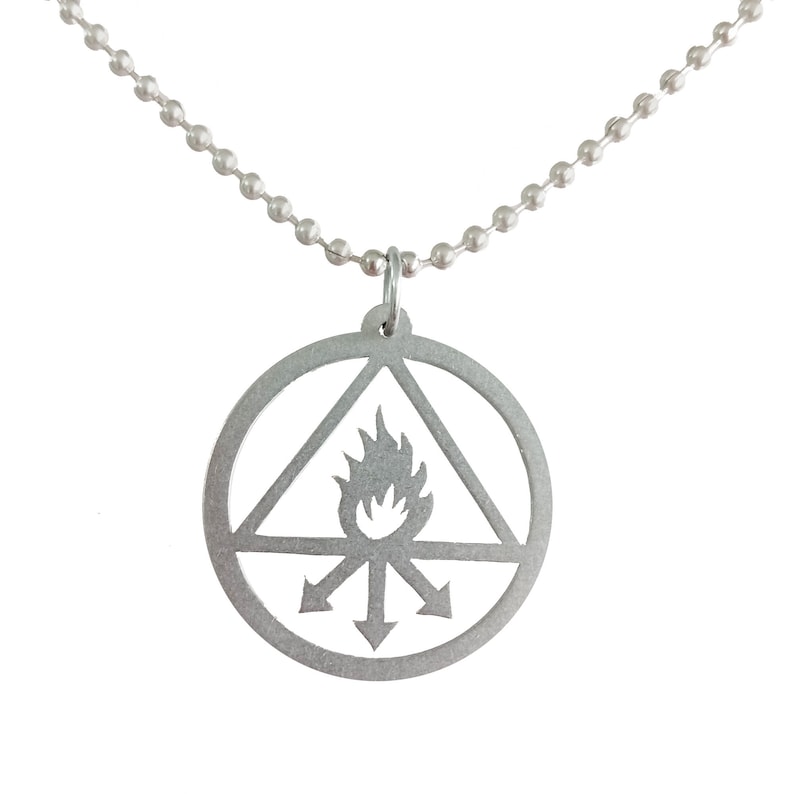 Perfect Red King Sulfur Alchemy Symbol Titanium Pendant on - Etsy