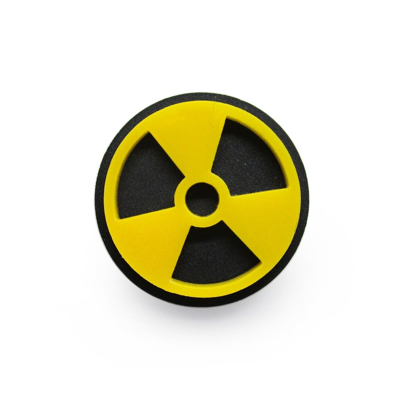 Radioactive Hazard Symbol Pin Brooch Atomic Nuclear Fallout | Etsy
