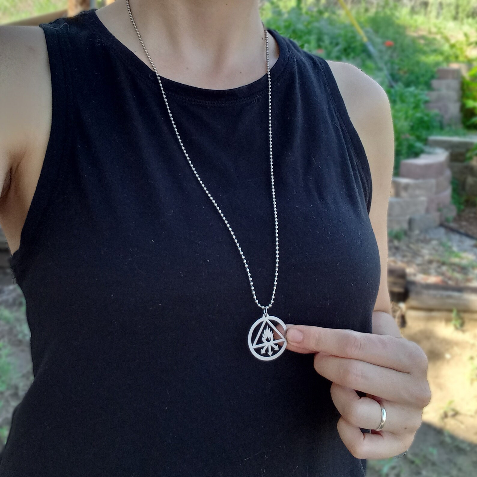 Perfect Red King Sulfur Alchemy Symbol Titanium Pendant on - Etsy