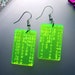 Matrix Trickle Code Programmer Dangle Earrings Coding Nerd Pendants ...
