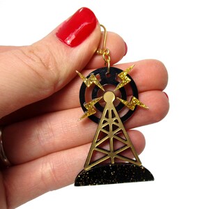 Retro Classic RKO Radio TV Broadcast Antenna Tower Station Electric ...