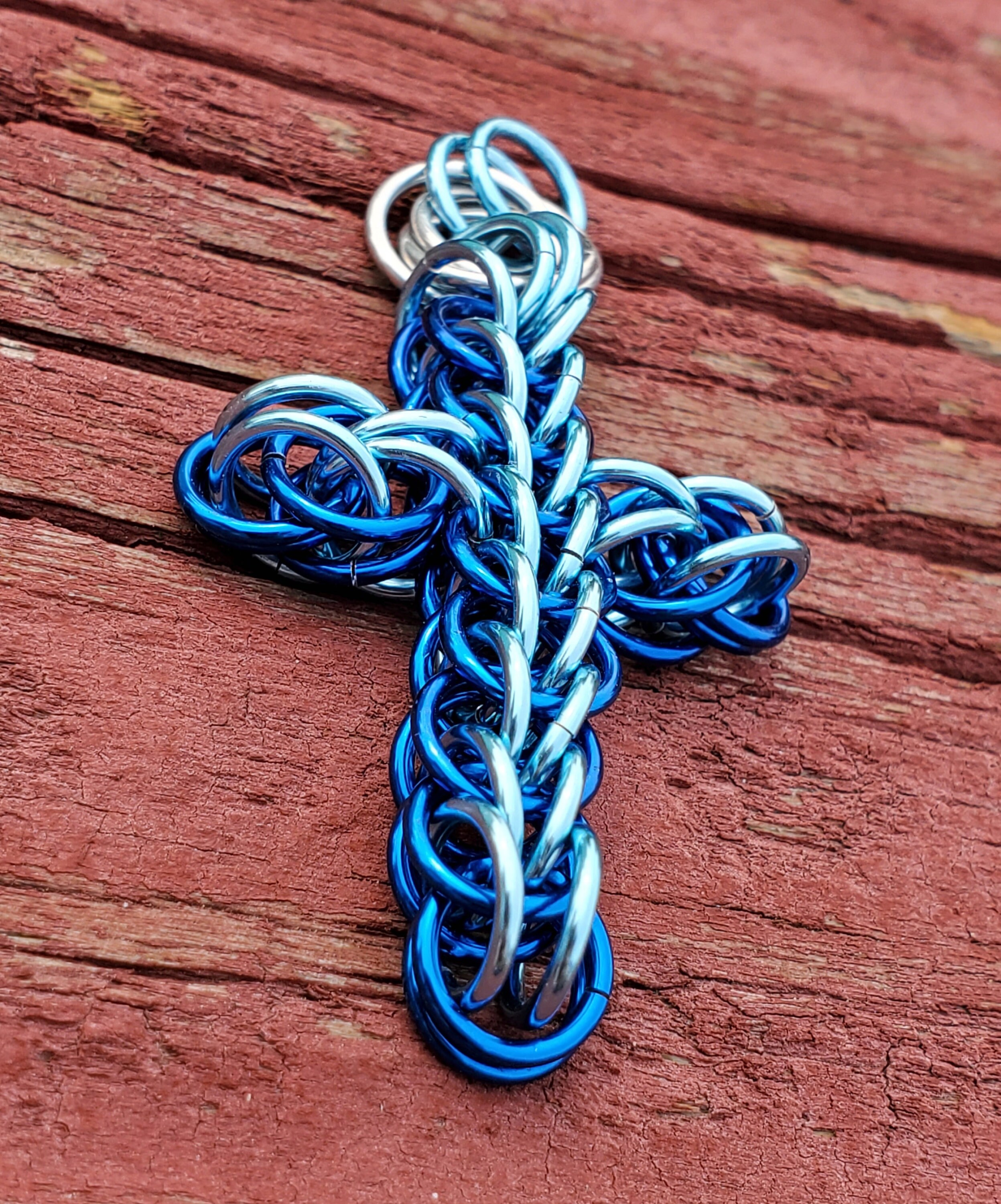 Full Persian Cross Pendant Center Light Blue - Etsy