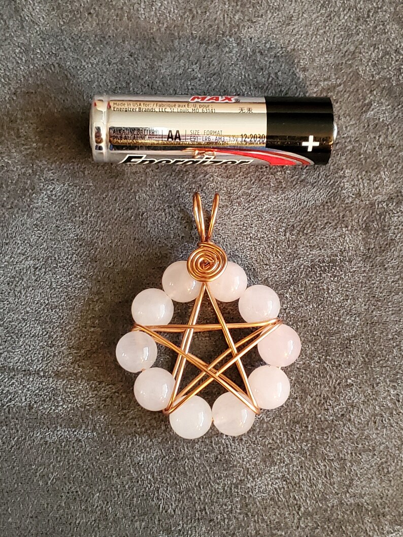 Copper Healing Stone Pentacle Pendant Necklace - Etsy
