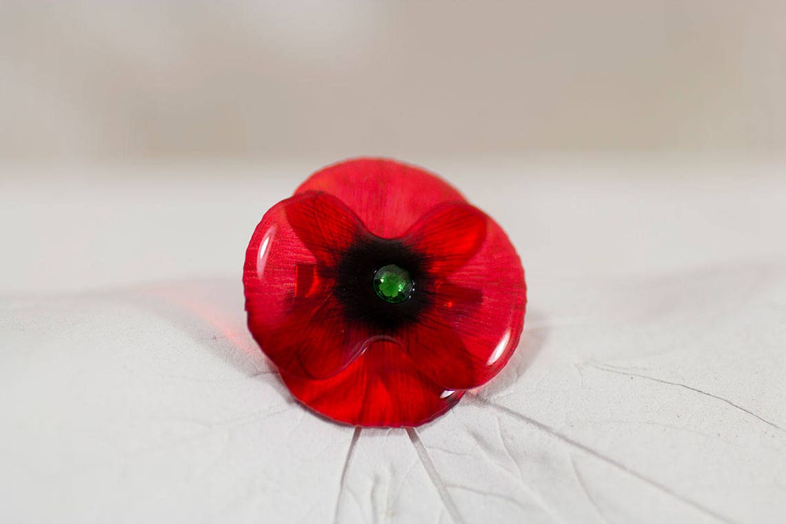 Handmade Poppy Small Brooch in Gift Box. the Brooch is - Etsy