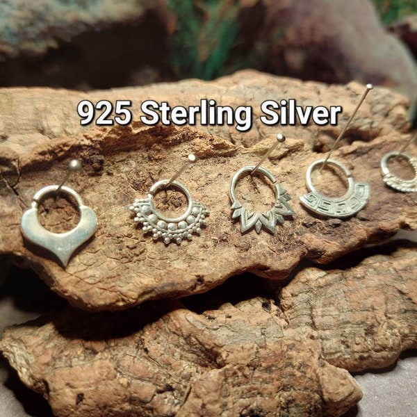 Tribal Silver Septum Etsy