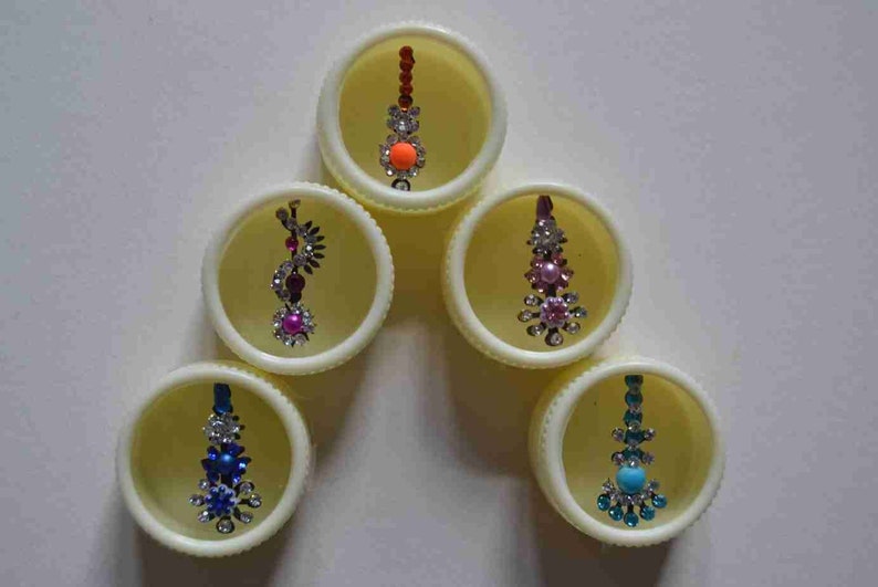 Mixed Color Bindi Body Sticker: Self-adhesive Indian Bridal Jewelry - Etsy