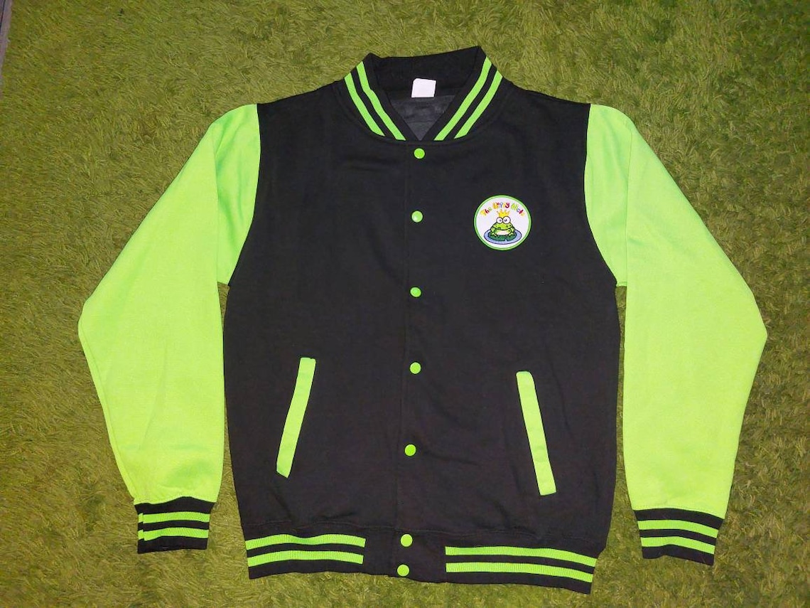 Tie Dye Hippy Hole Green College Style Jock Varsity Jacket Handmade ...