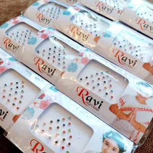 Rhinestone Crystal Bindi Pack Self Stick Festival Face Sticker Dots ...