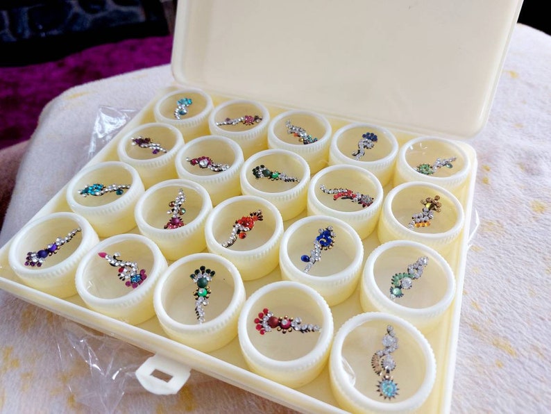 Mixed Color Bindi Body Sticker: Self-adhesive Indian Bridal Jewelry - Etsy