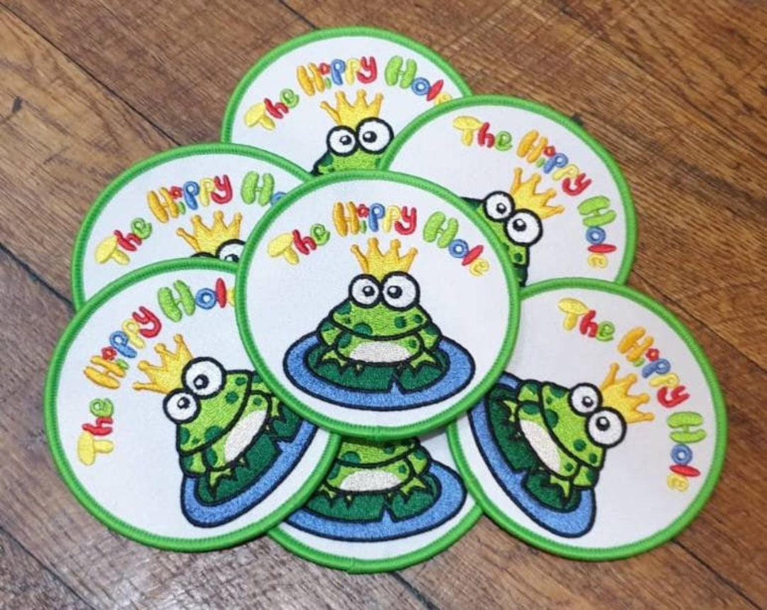 The Hippy Hole Iron on Patch Liverpool Independant Business Frog Prince ...