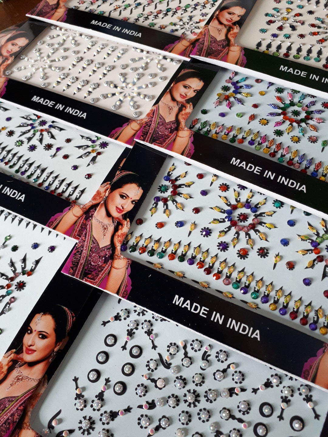 Huge Bindi Pack Mixed Colour Style Self Stick Festival Party Rave India ...