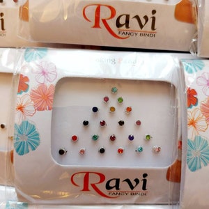 Rhinestone Crystal Bindi Pack Self Stick Festival Face Sticker Dots ...