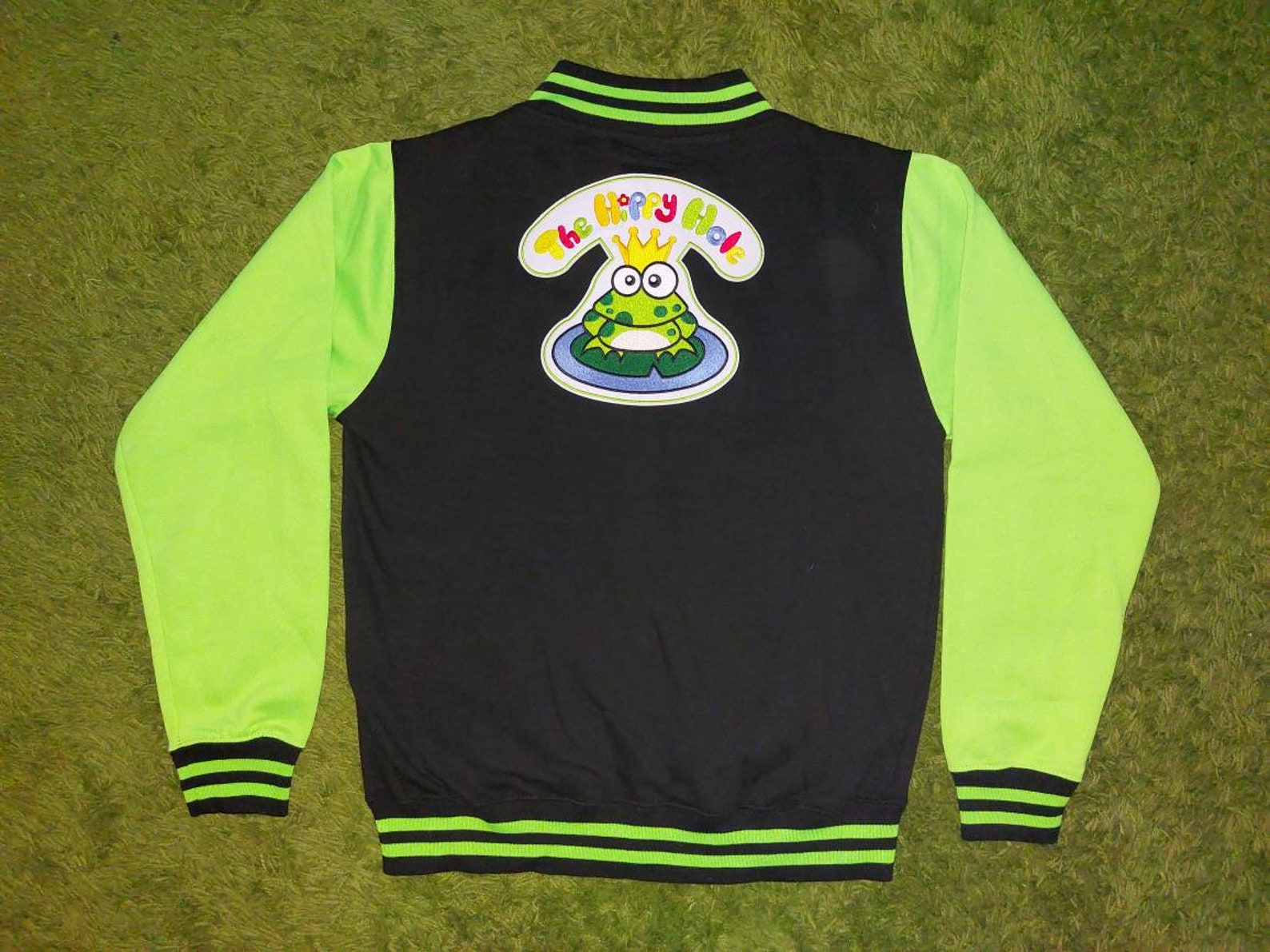 Tie Dye Hippy Hole Green College Style Jock Varsity Jacket Handmade ...