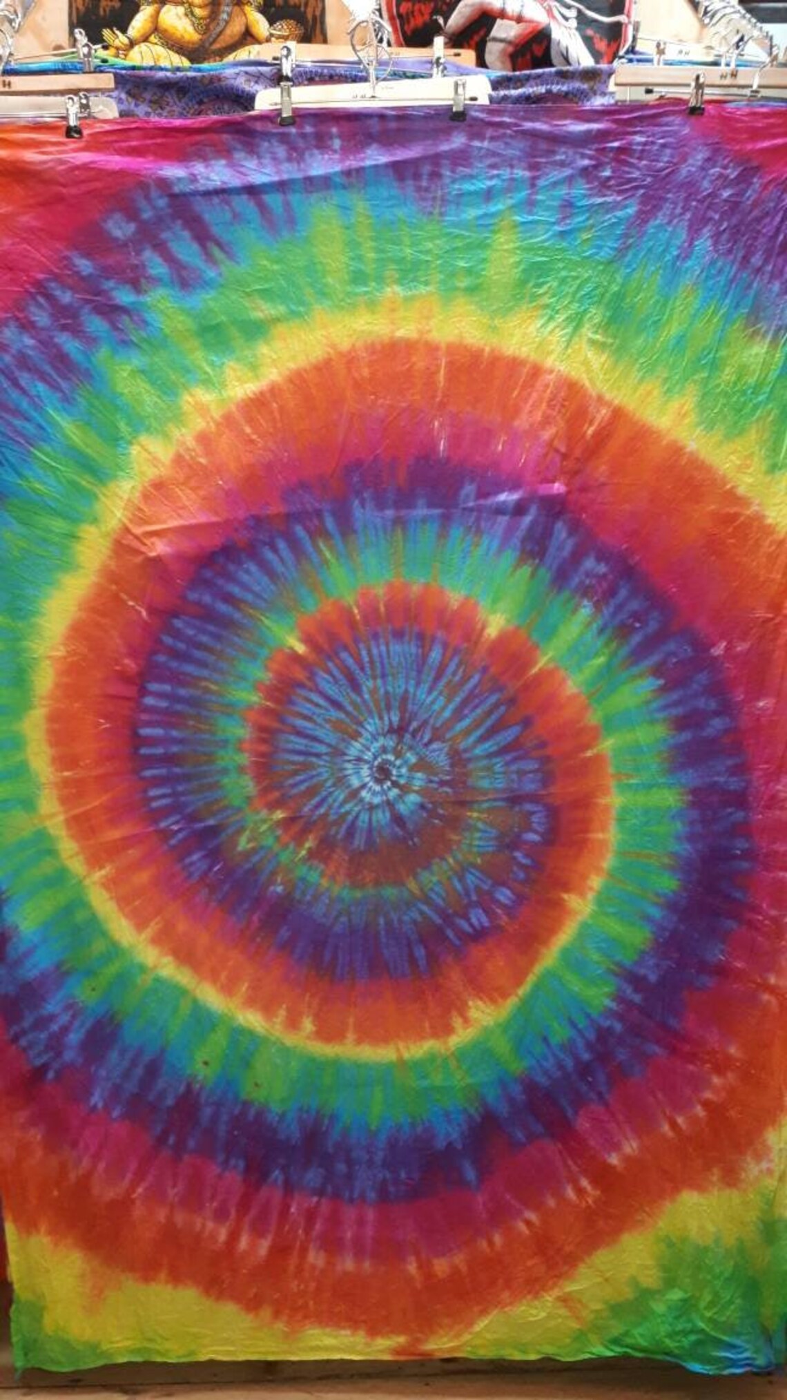 Tie Dye Rainbow Spiral Wall Hanging Double Size 240cmx210cm | Etsy