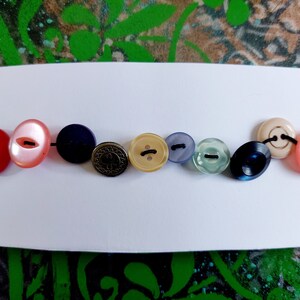 Vintage Button Choker Handmade Crafty Necklace - Etsy