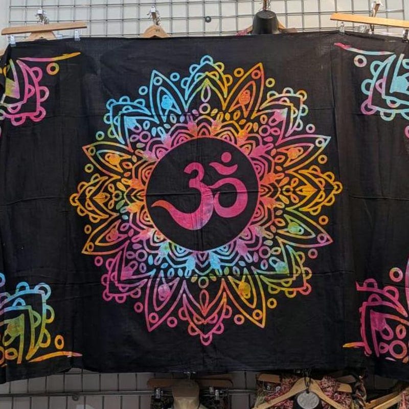 Wall Tapestry Om - Etsy UK