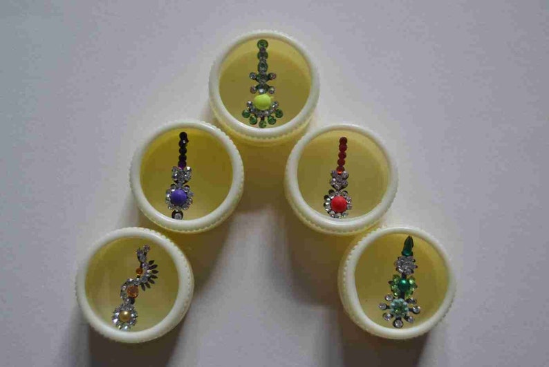 Mixed Color Bindi Body Sticker: Self-adhesive Indian Bridal Jewelry - Etsy
