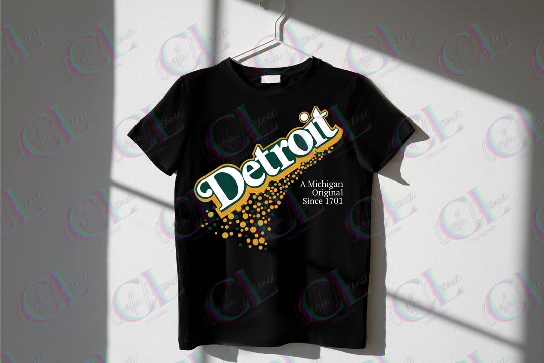 Custom Digital Design: “detroit” in Vernors-inspired - Etsy