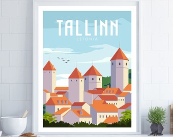 Estonia Travel Poster - Etsy