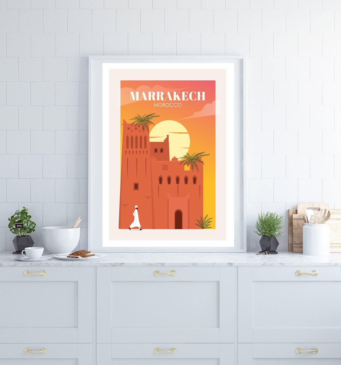 Marrakech Travel Poster Morocco Travel Poster Retro Travel | Etsy UK