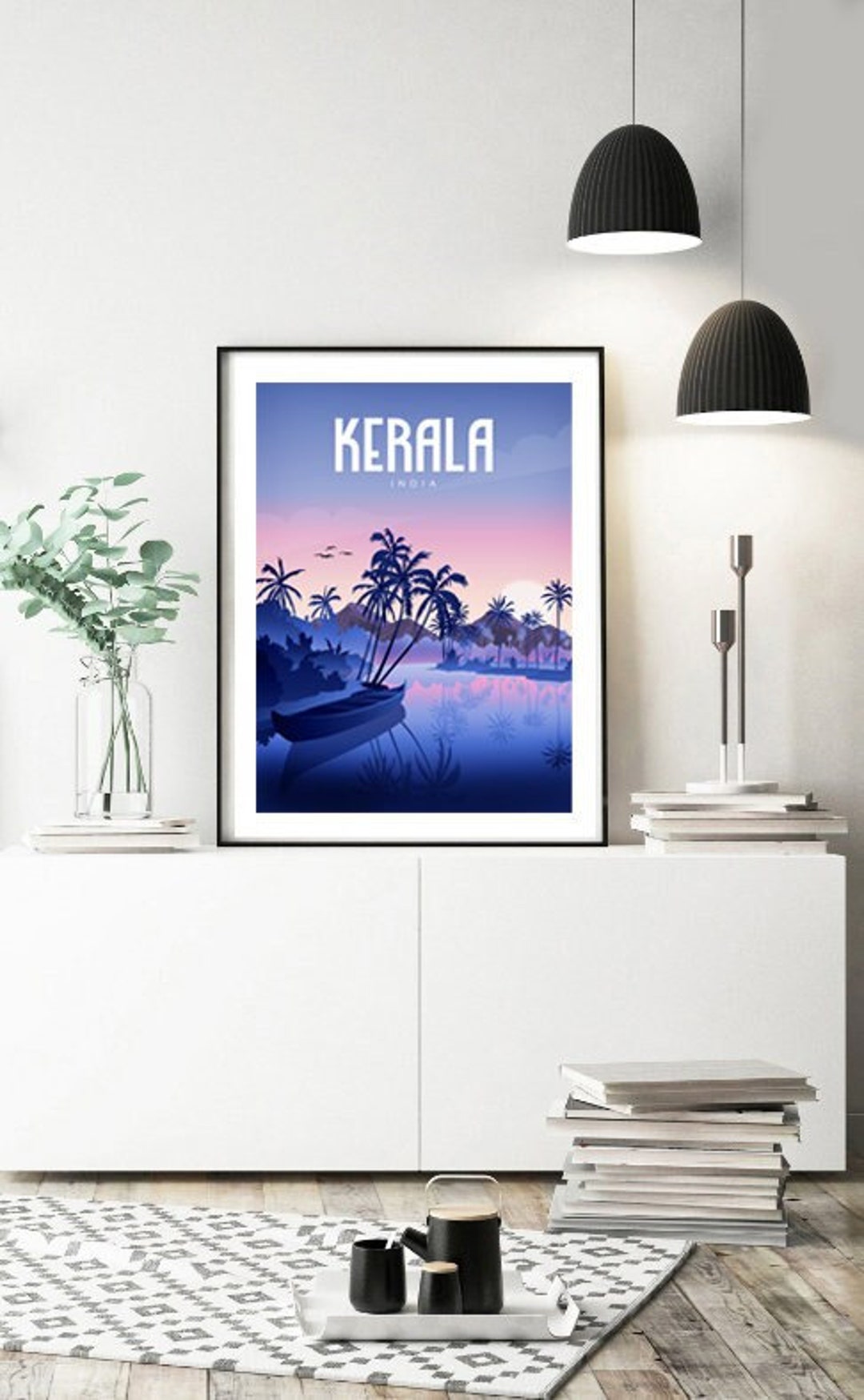 Kerala Poster, Kerala Wall Art, Kerala Travel Poster, India Wall Art ...