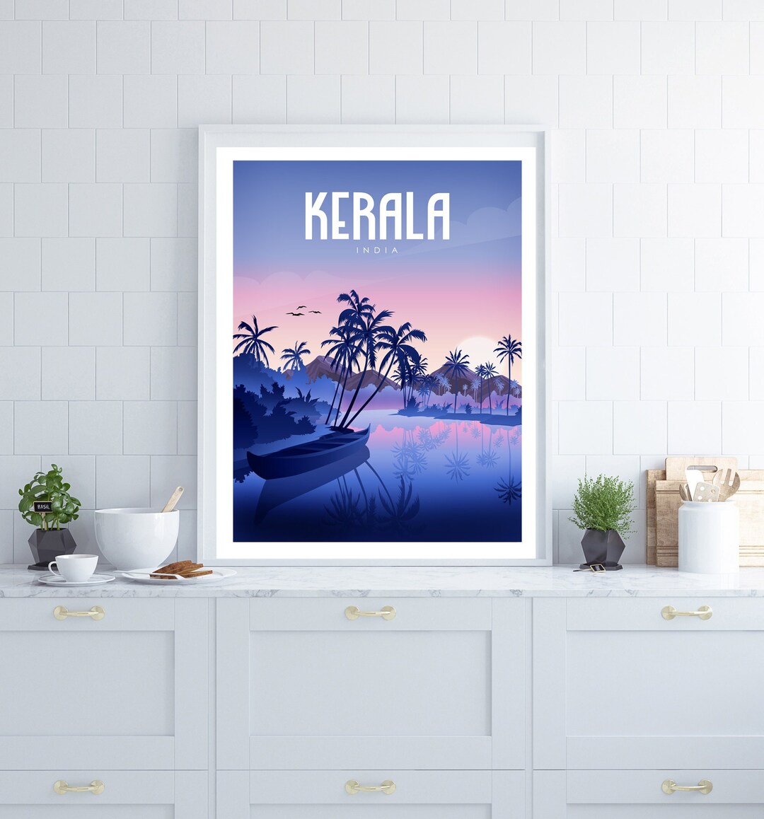Kerala Poster, Kerala Wall Art, Kerala Travel Poster, India Wall Art ...