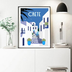 Crete Poster, Crete Wall Art, Greek Islands Poster, Greek Poster, Greek ...