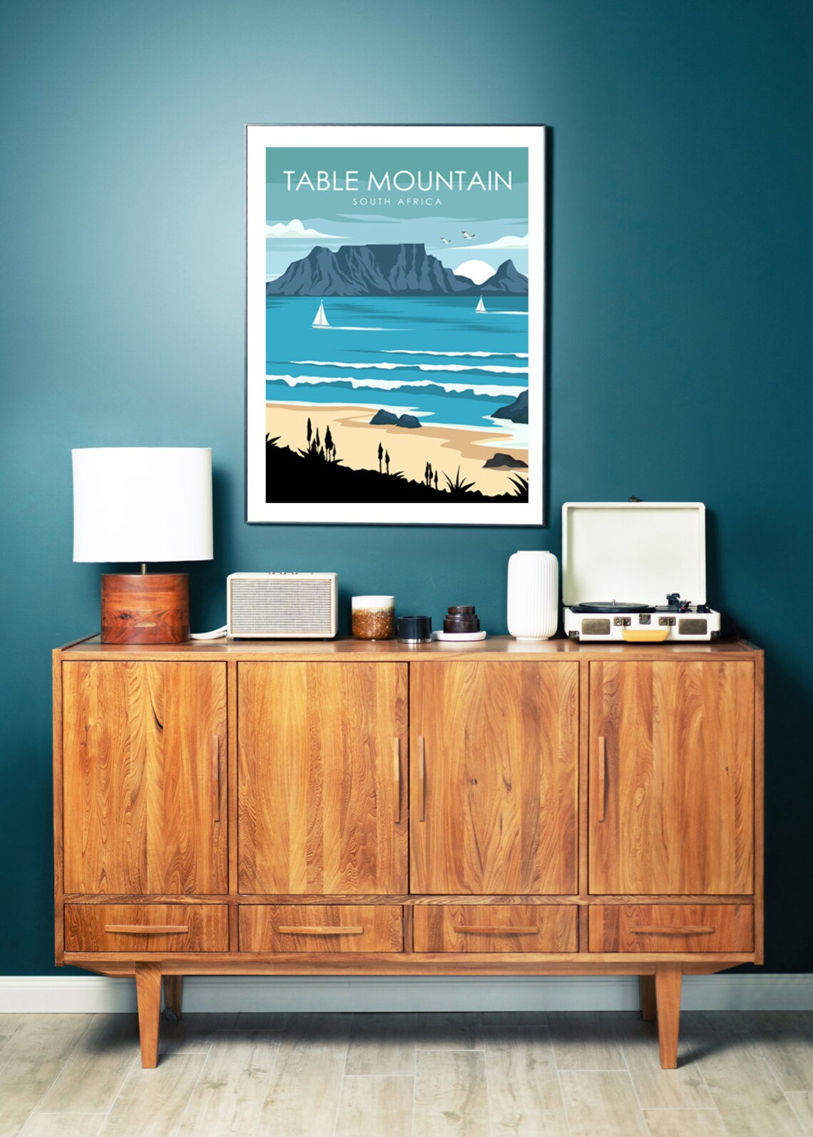 Table Mountain Poster Cape Town Poster South Africa Poster - Etsy