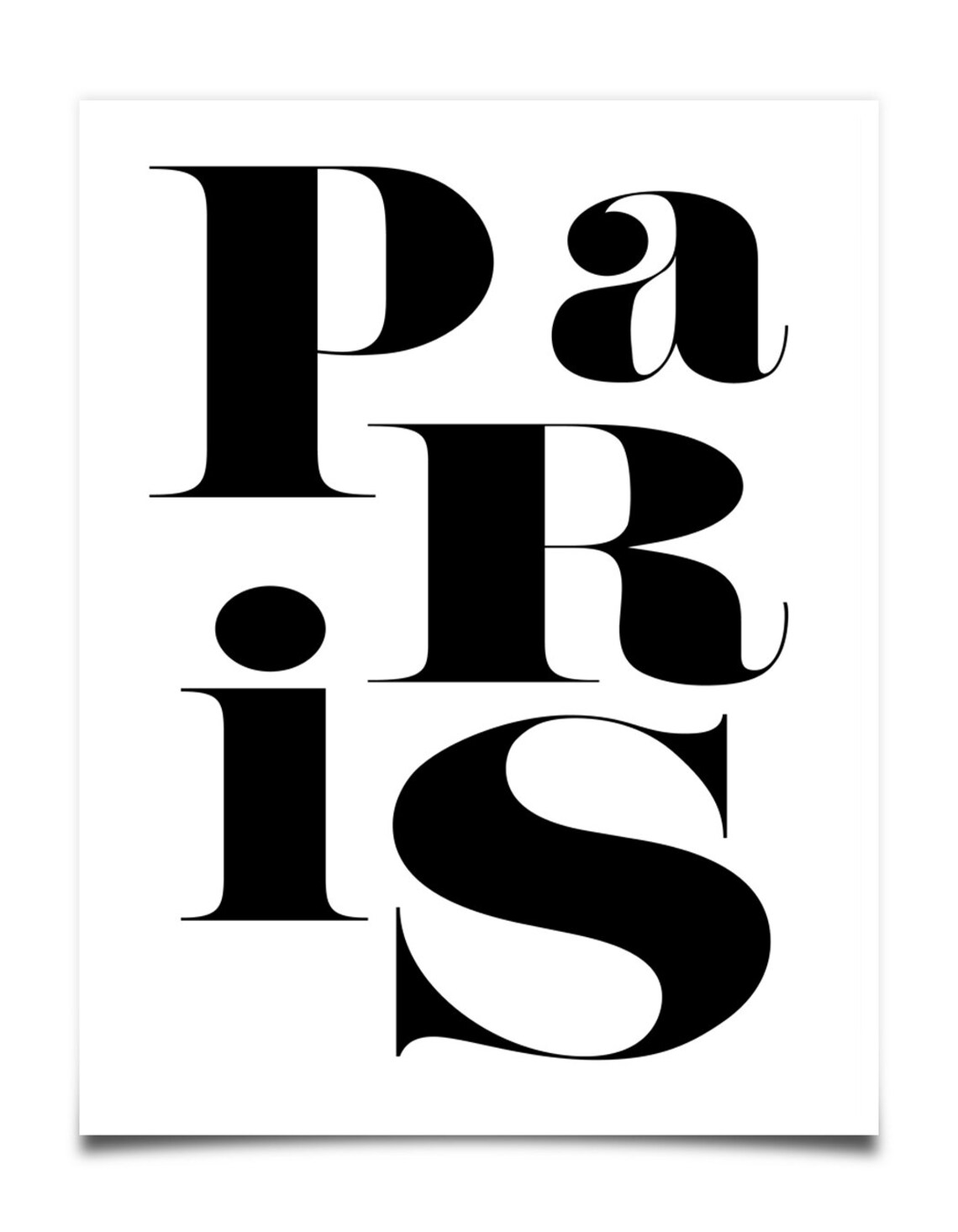 Paris Poster, Black and White Wall Art, French Poster, French Quote ...
