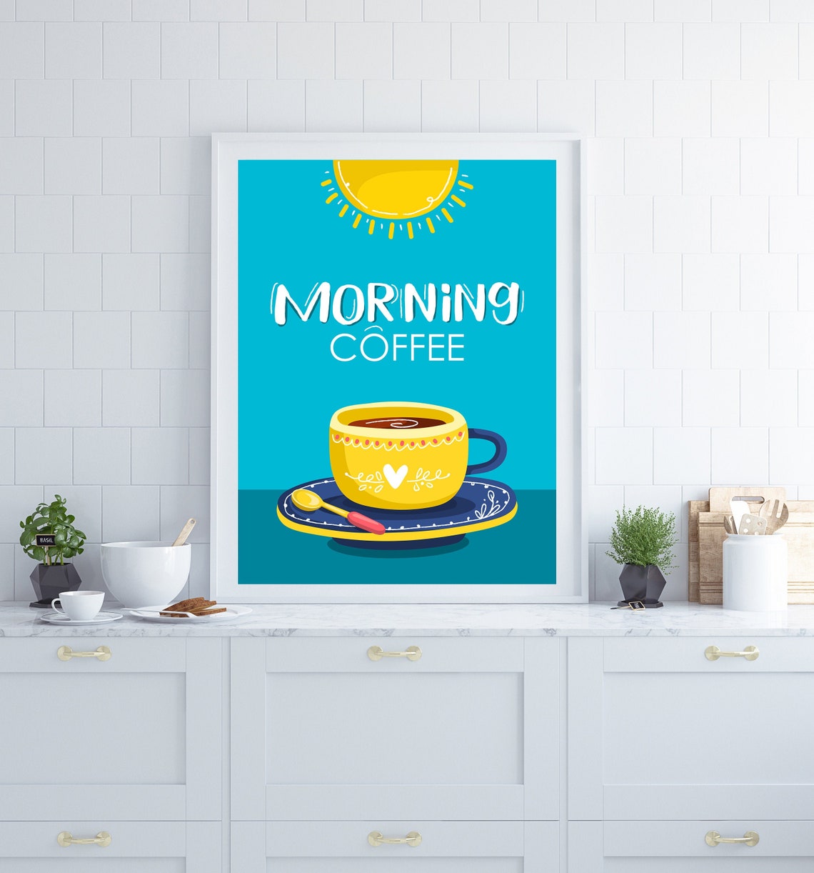 Coffee Poster Retro Kitchen Wall Art Kitchen Wall Art - Etsy
