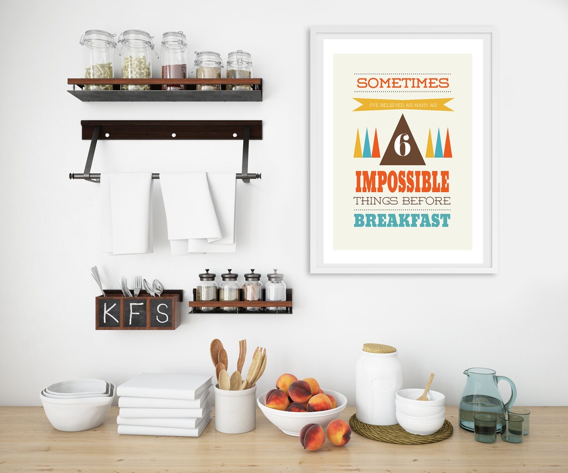Retro Kitchen Wall Art Kitchen Wall Art Mid Century Modern - Etsy