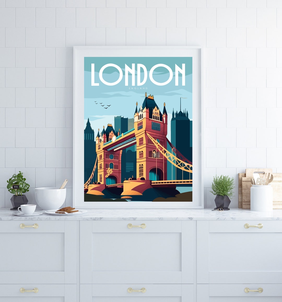 London Travel Poster, London Poster, Travel Wall Art, London England ...