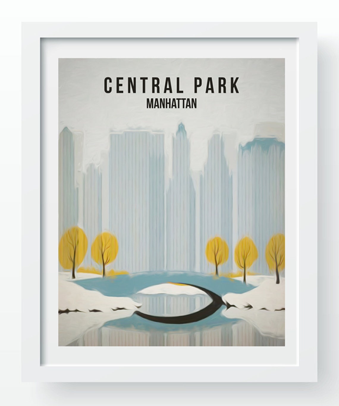 New York Poster, Central Park Poster, Manhattan Poster, New York Gift ...