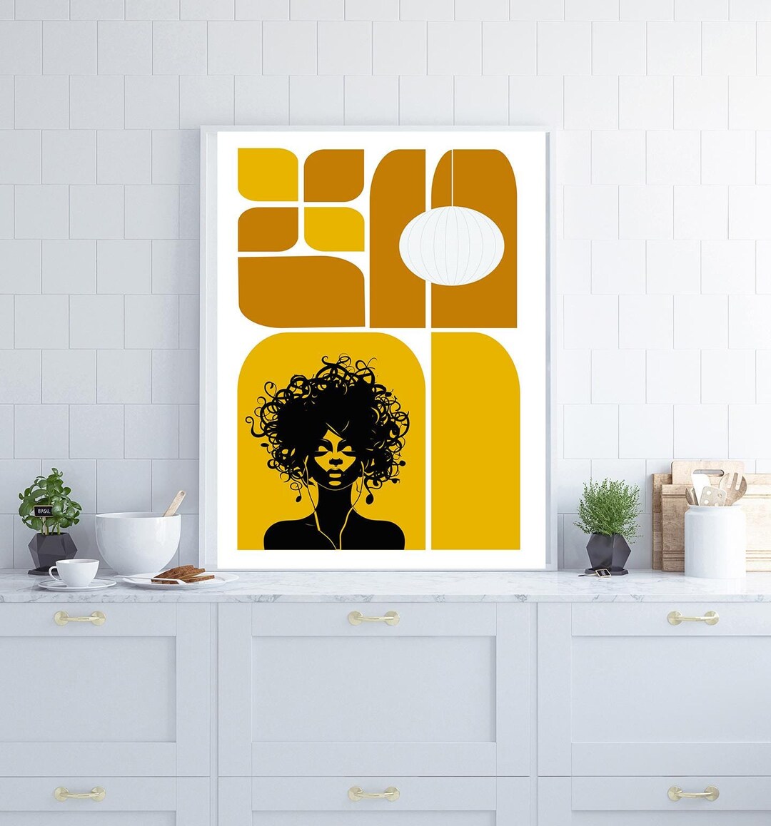 Soul Poster, Retro Jazz Soul Poster in Mustard Yellow, Soul Music ...