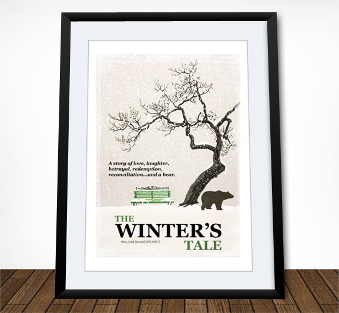 The Winters Tale Shakespeare Poster Literary Quote Literary - Etsy
