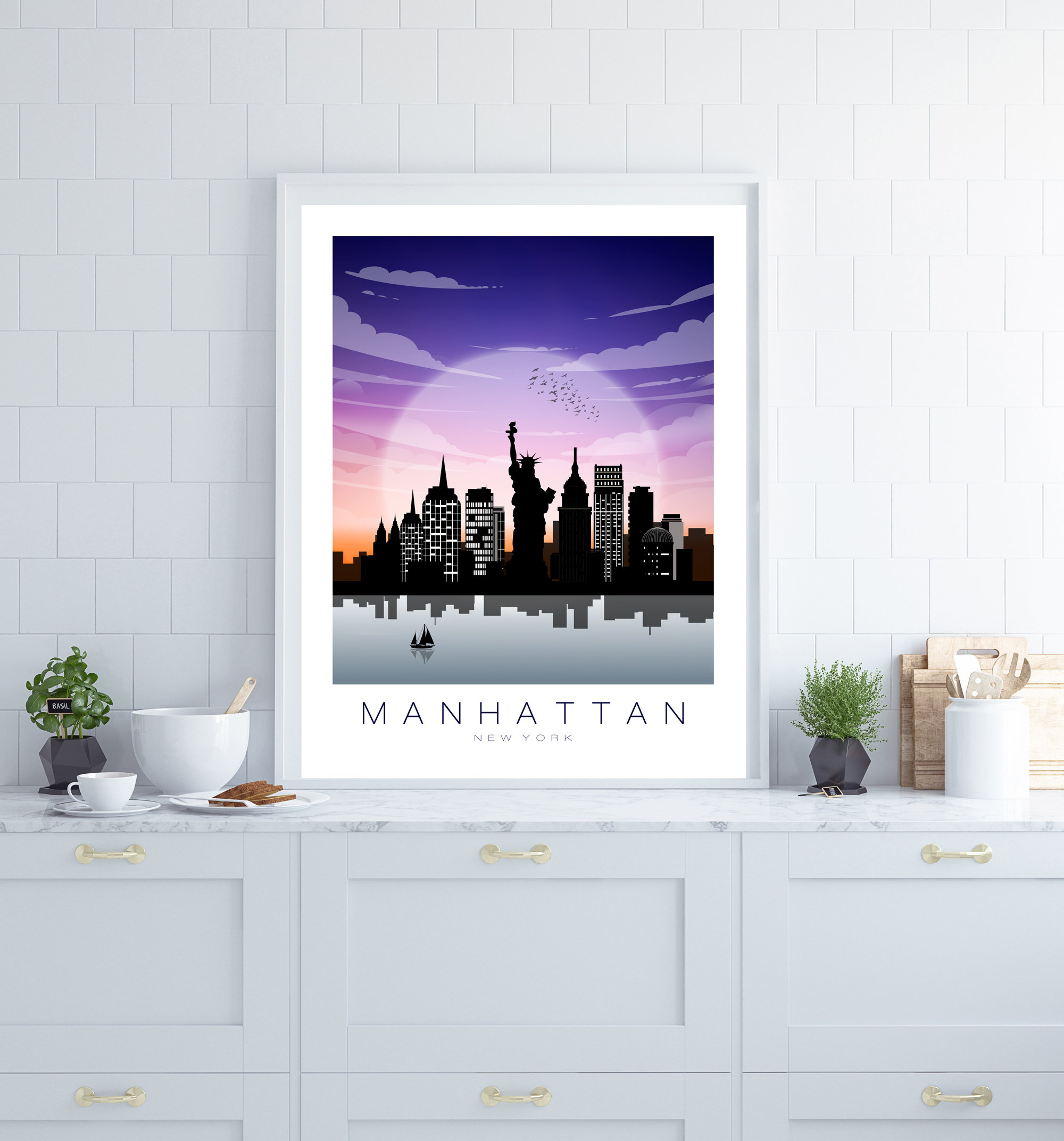 New York Poster Manhattan Poster New York Wall Art | Etsy