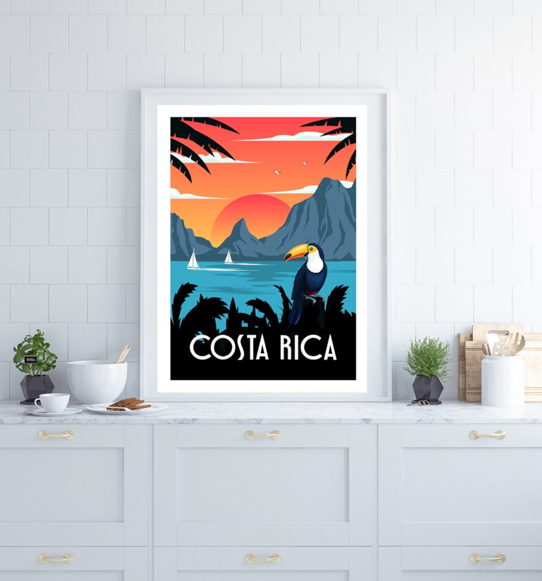 Costa Rica Poster, Costa Rica Print, Travel Wall Art, Travel Poster ...