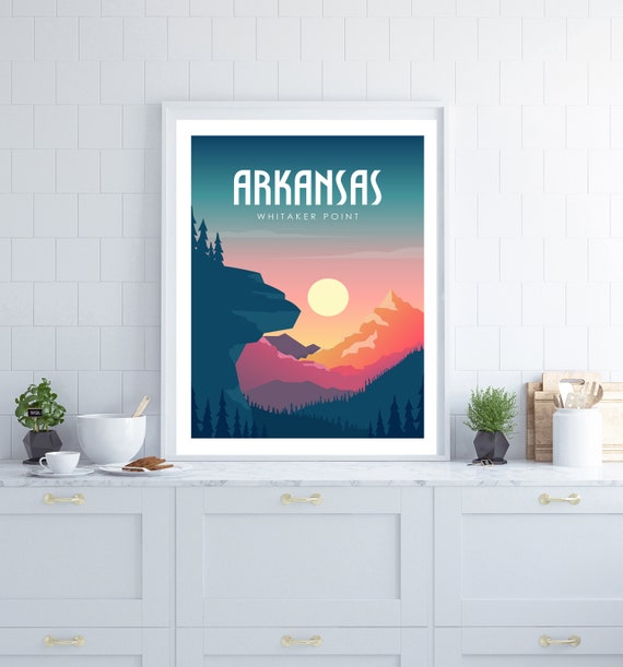 Arkansas Poster Arkansas Wall Art Whitaker Point Poster - Etsy