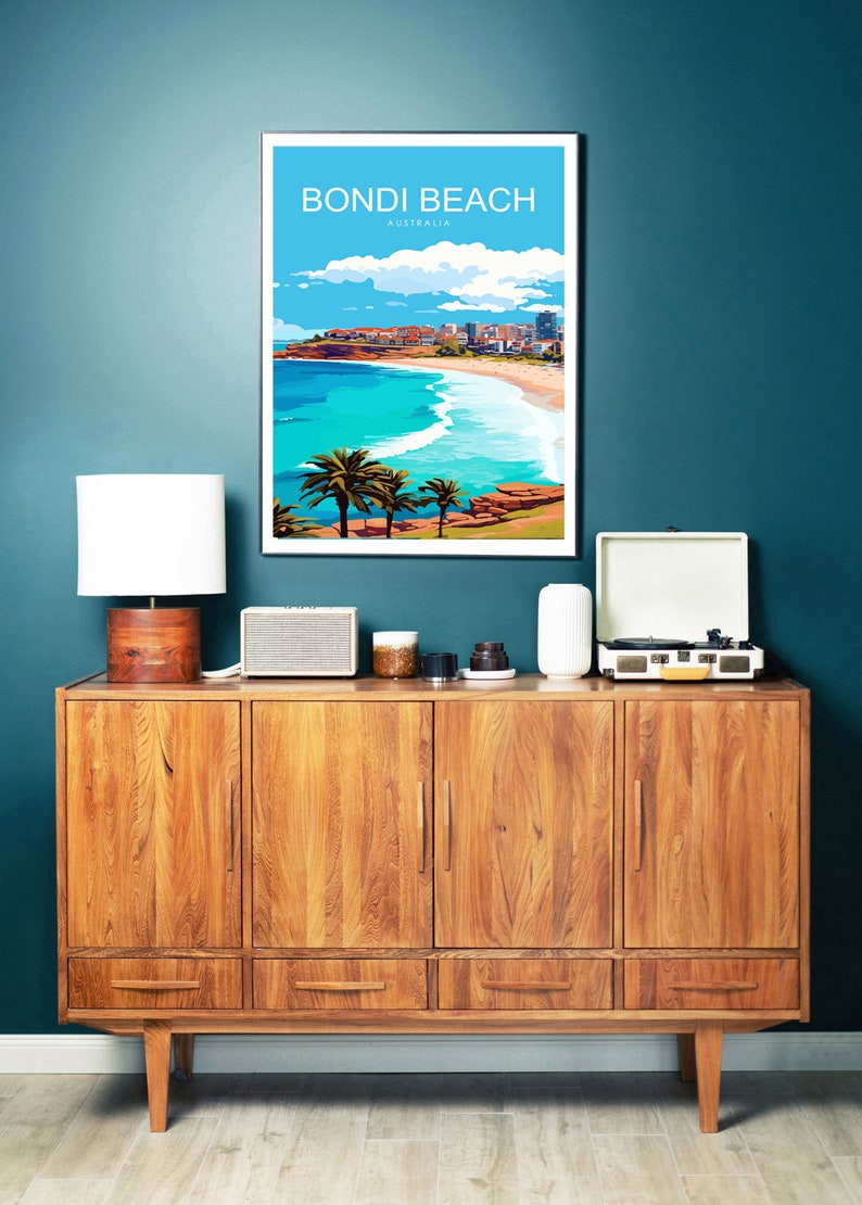 Bondi Beach Poster, Bondi Poster, Sydney Wall Art, Beach Wall Art ...