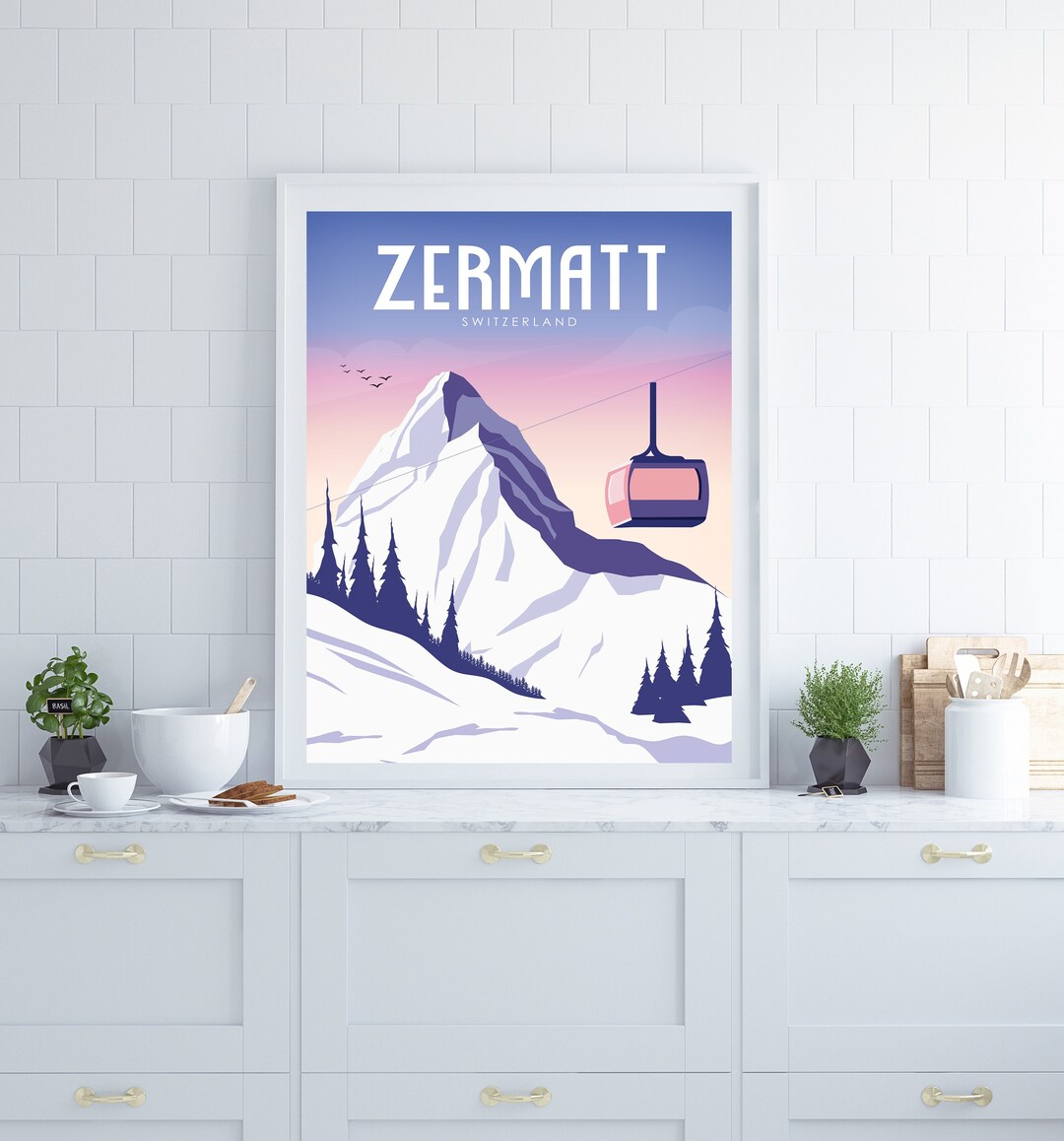 Zermatt Poster, Matterhorn Poster, Switzerland Poster, Zermatt Mountain ...