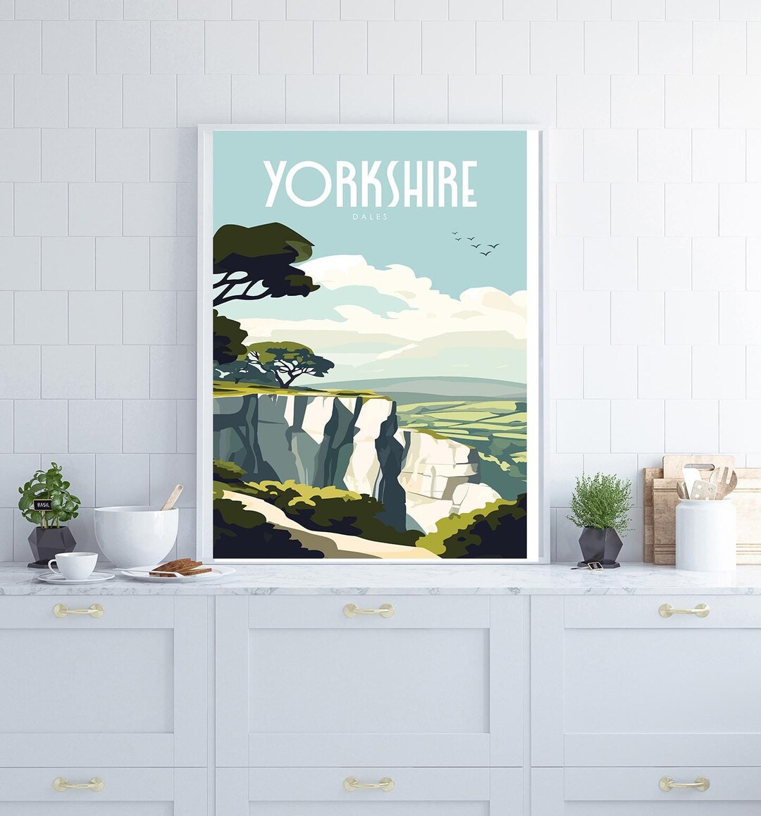 Yorkshire Dales Poster, North Yorkshire Poster, Yorkshire Travel Poster ...