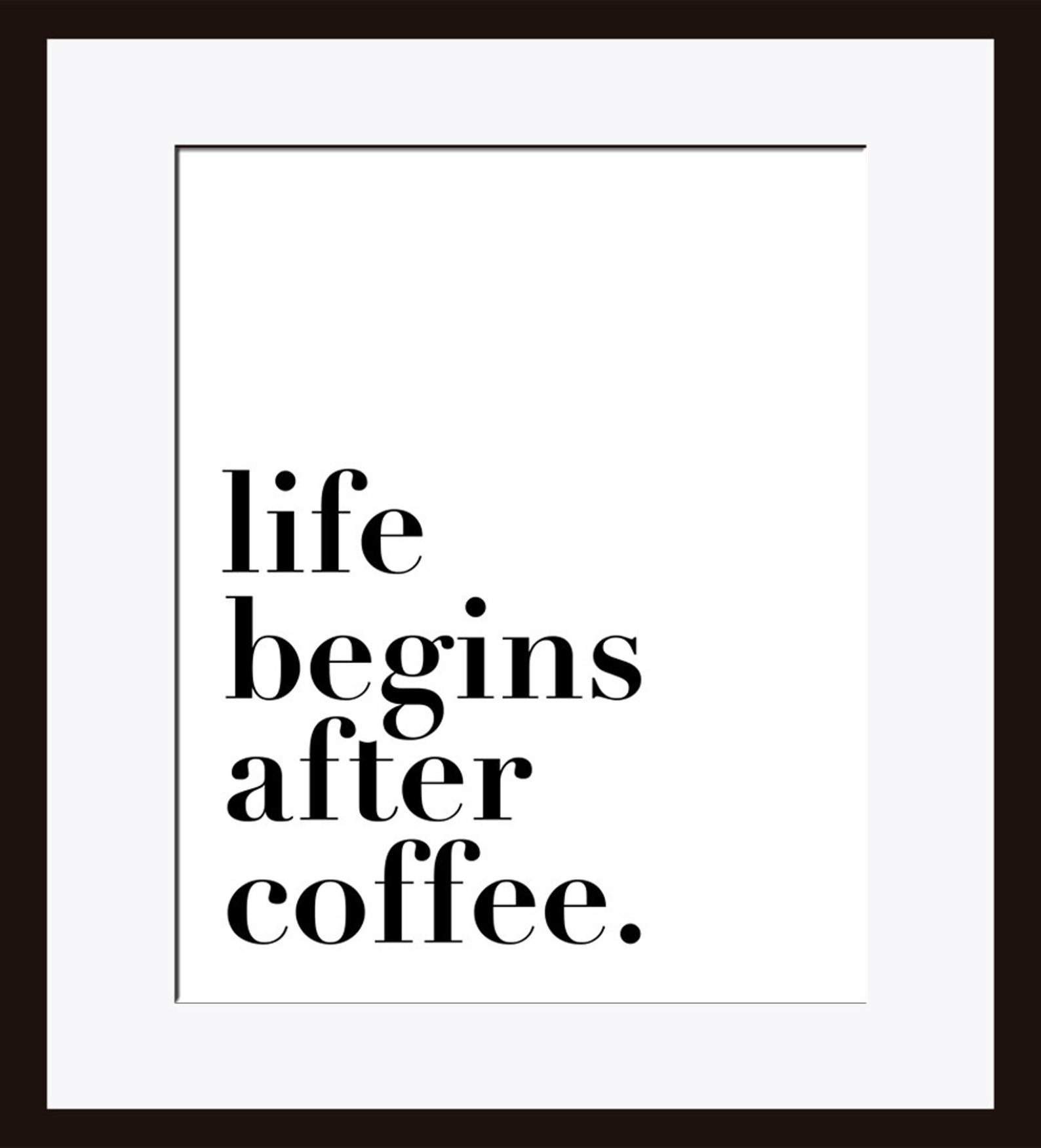 Coffee Poster Coffee Quote Coffee Sign Kitchen Decor Art - Etsy