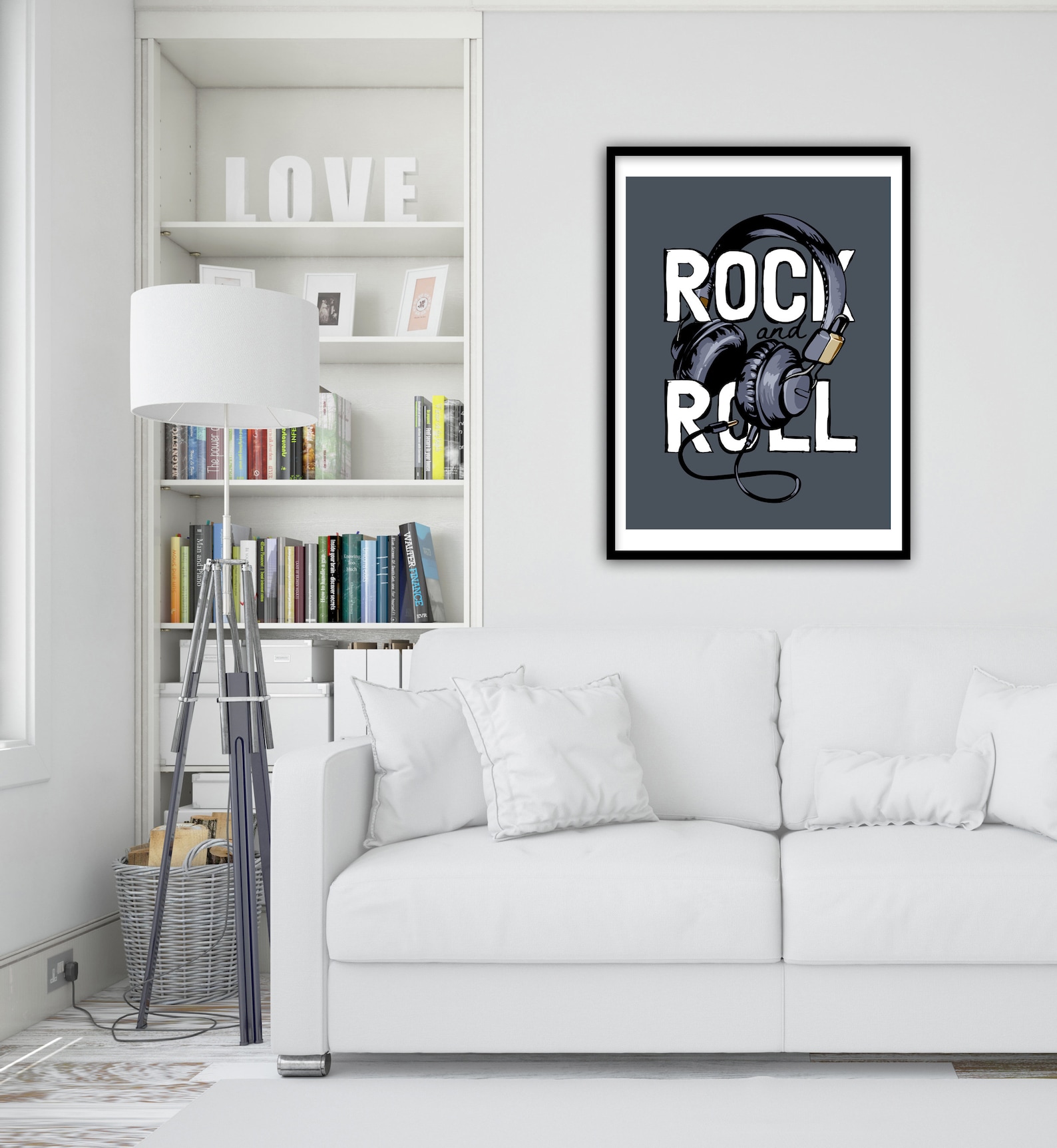 Music Poster, Rock Poster, Rock and Roll Quote, Dorm Decor, Art for Boy ...