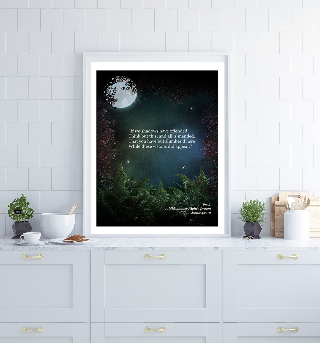 A Midsummer Night's Dream, Shakespeare Poster, Shakespeare Quote ...
