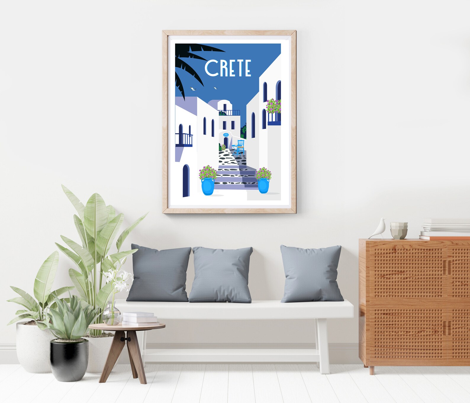 Crete Poster Crete Wall Art Greek Islands Poster Greek - Etsy