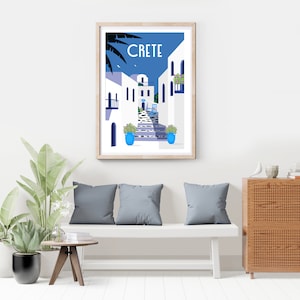 Crete Poster, Crete Wall Art, Greek Islands Poster, Greek Poster, Greek ...