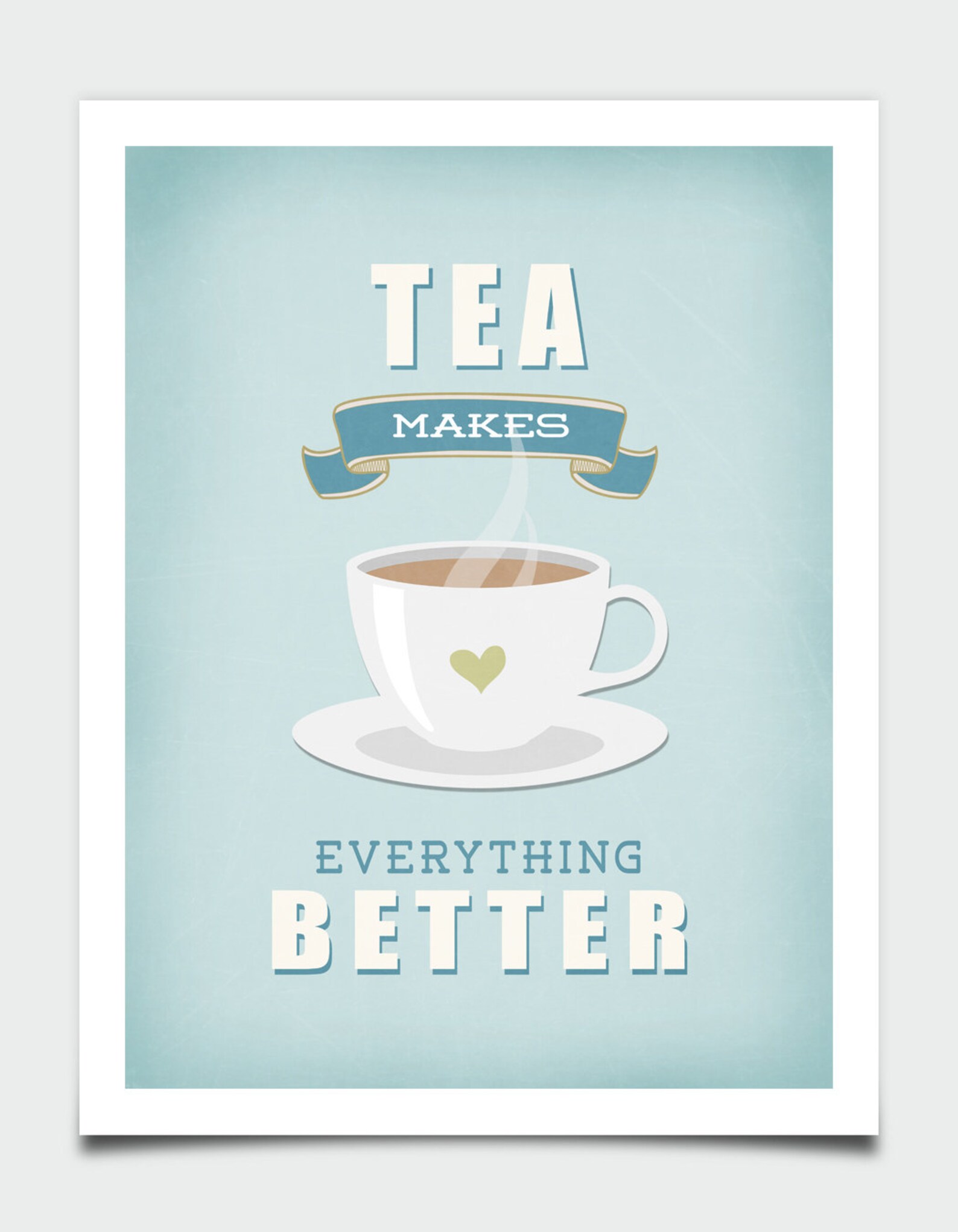 Tea Poster Kitchen Print Kitchen Decor Tea Print Kitchen - Etsy